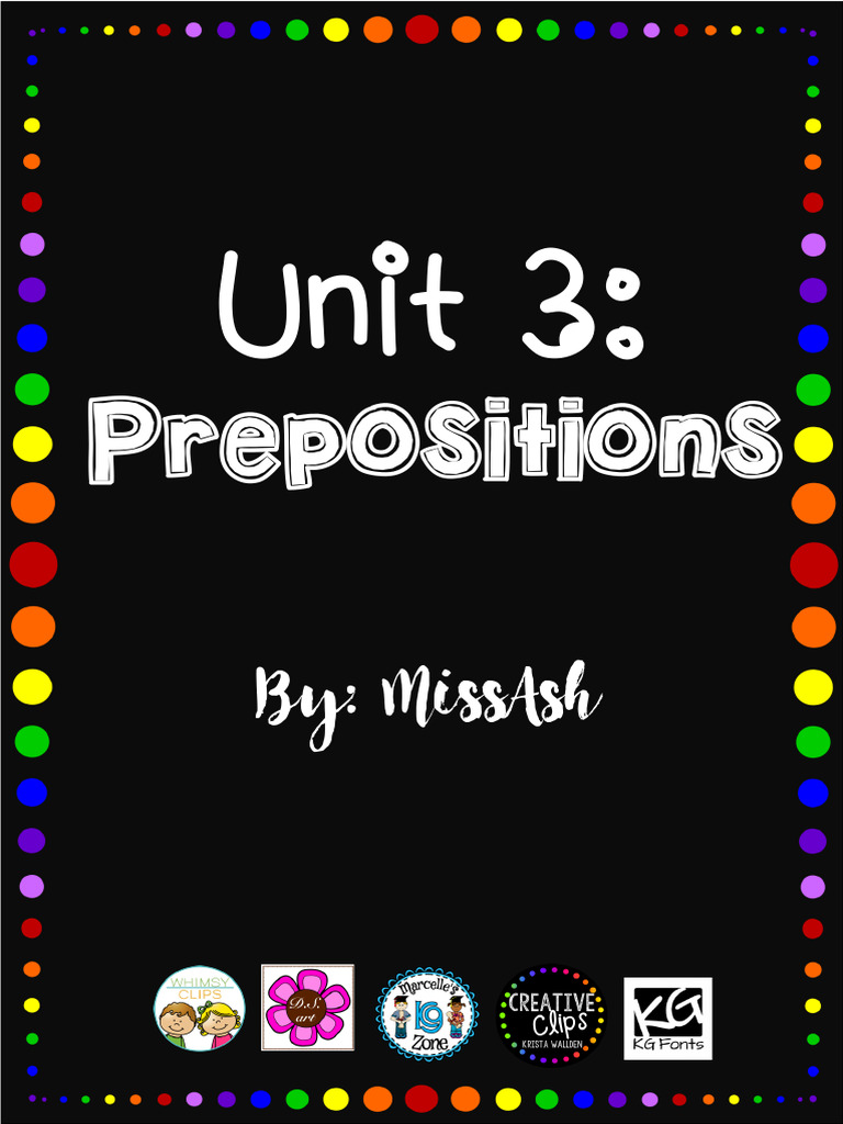 Year 1 Unit 3 Preposition | PDF