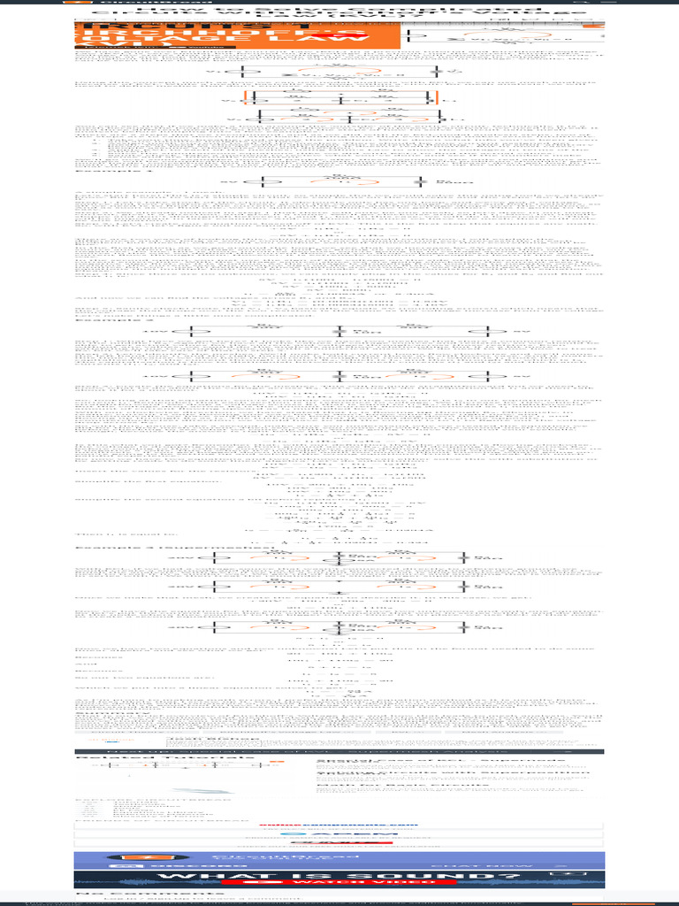 Solving Circuits With Kirchhoff's Voltage Law CircuitBread | PDF