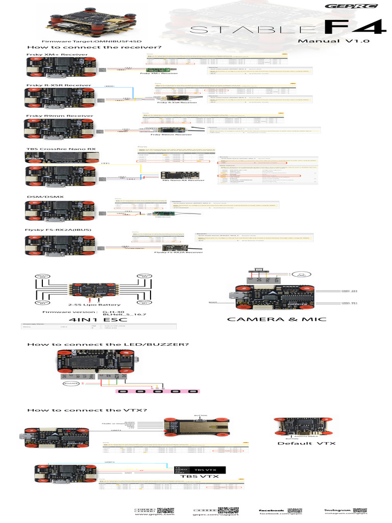 Geprc Stable V2 F4 Manual V1 - 0 | PDF