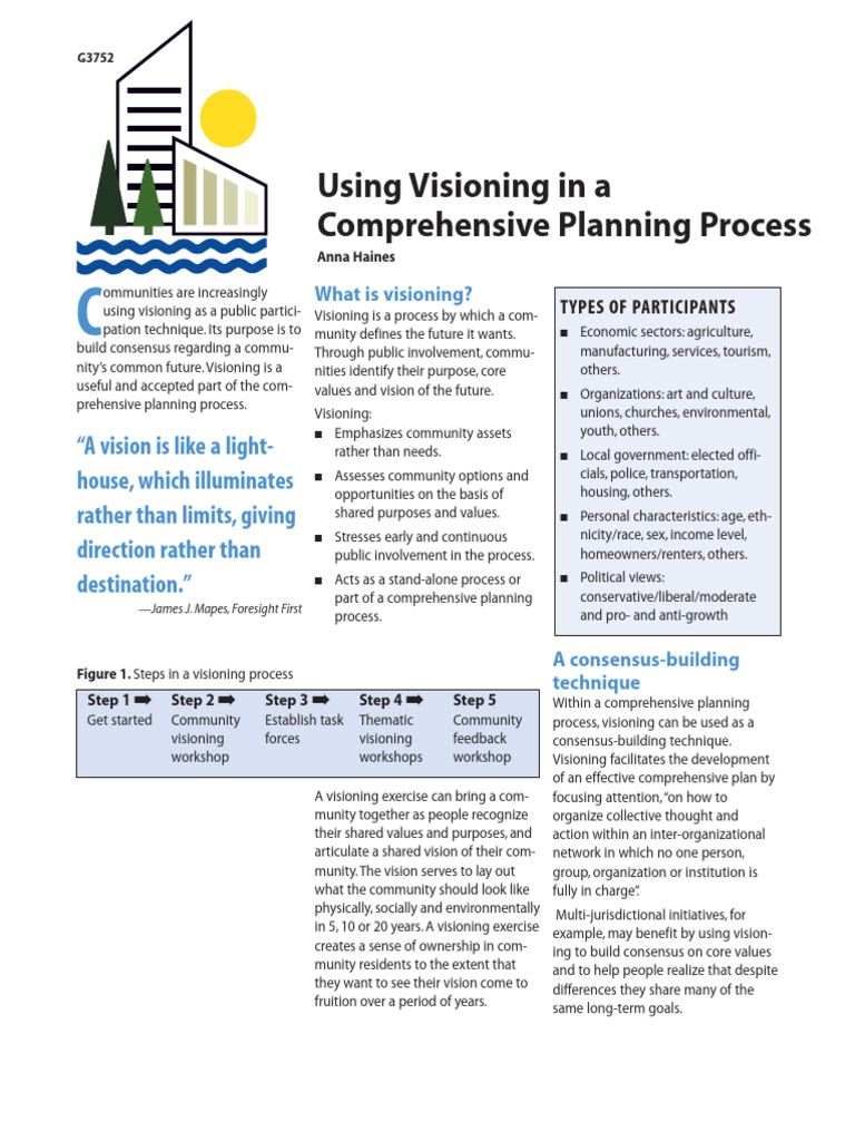Using Visioning in Comprehensive Planning Process | PDF | Community ...