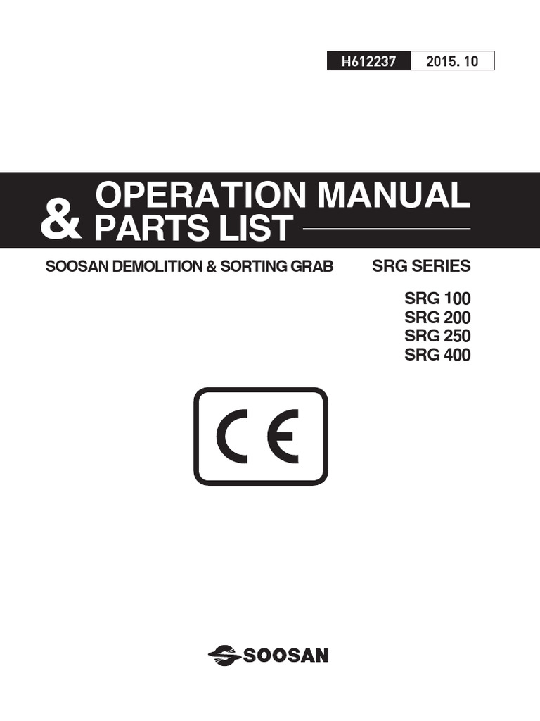 Manual Part Book Demolition GrabH612238 | PDF | Demolition | Bearing ...