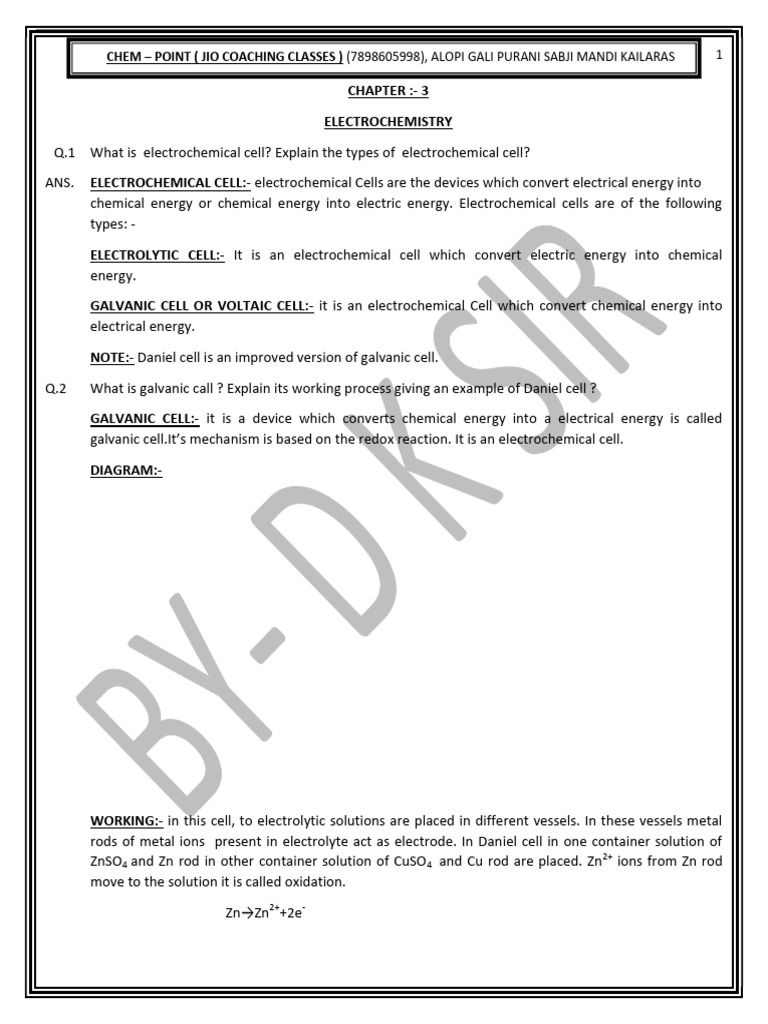 D K Sir Chapter | PDF