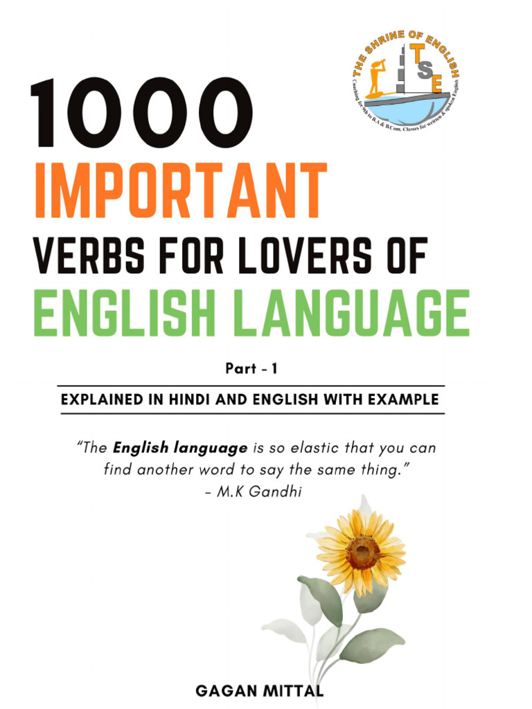 1000 Verbs Part 1 012125 Pdf English Language