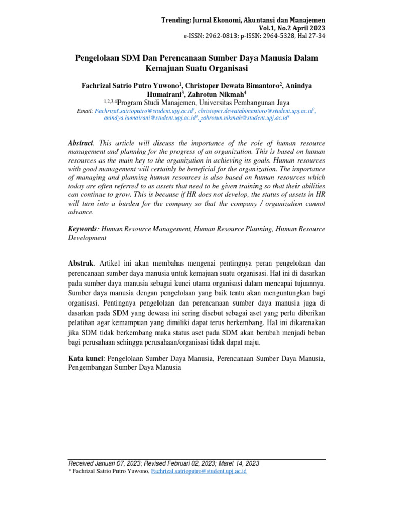 Trending Vol 1 No 2 April 2023 Hal 27-34 | PDF