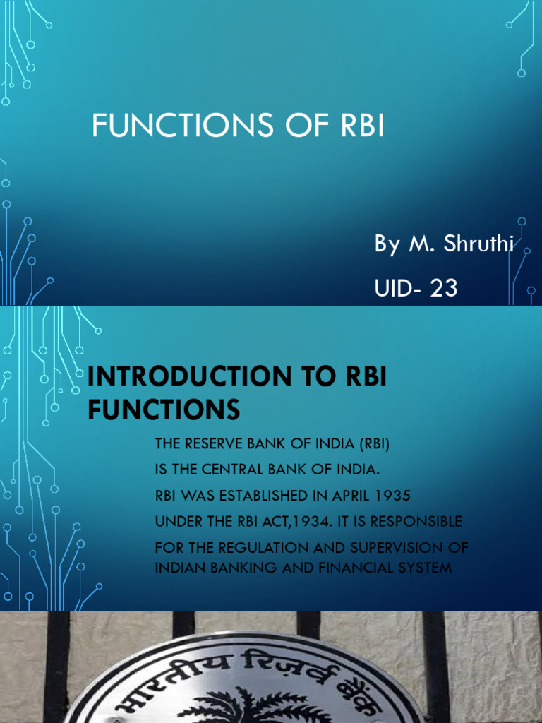 BTP 1 | PDF | Reserve Bank Of India | Monetary Policy