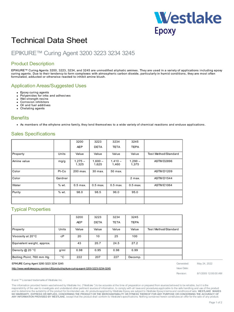 Epikure 3200 3223 3234 3245 TDS | PDF
