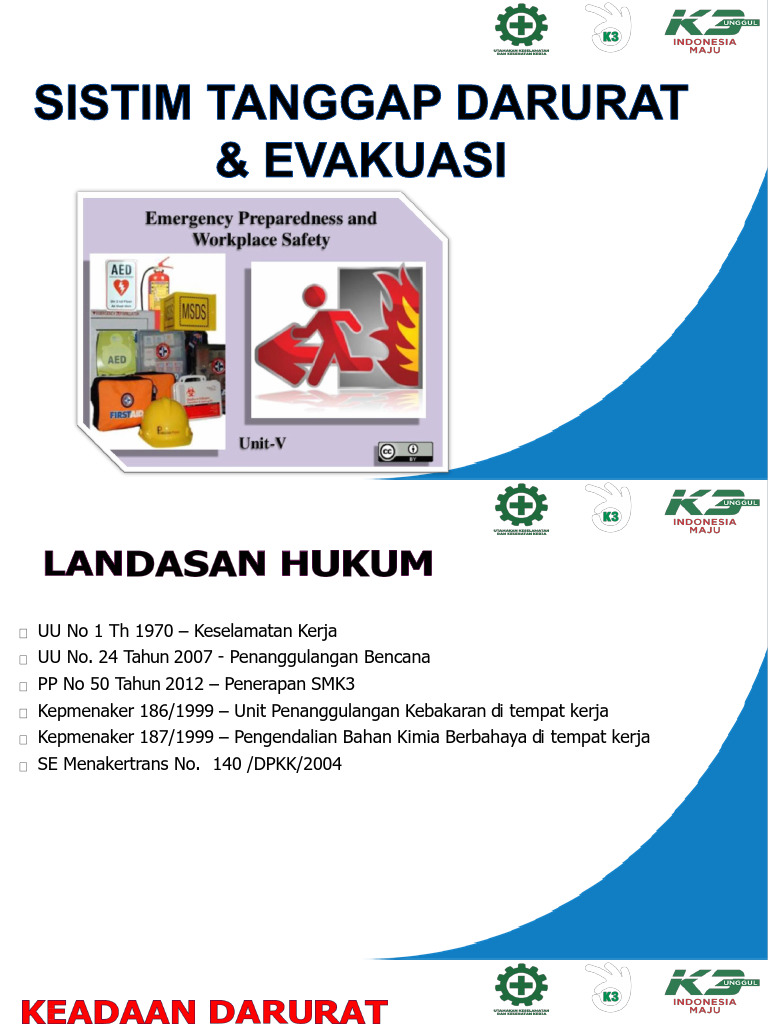 Modul Sistim Tanggap Darurat Dan Evakuasi | PDF