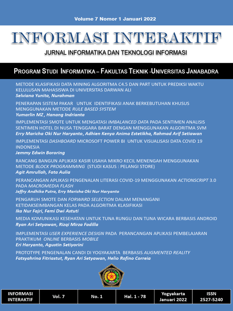 Penerapan Sistem Pakar Untuk Identifikasi Anak Berkebutuhan Khusus ...