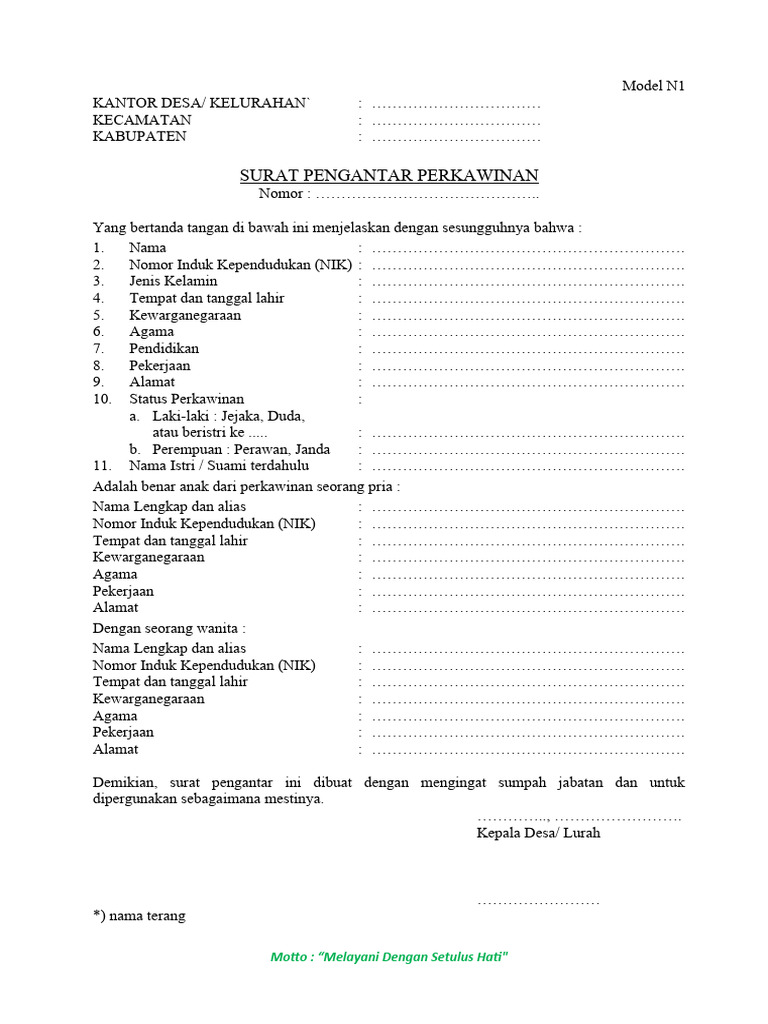 Blangko N1, N2, N3, N4, N6 | PDF