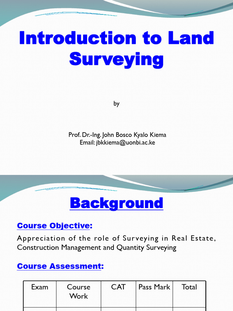 Introduction to Land Surveying Course | PDF | Surveying | Accuracy And ...