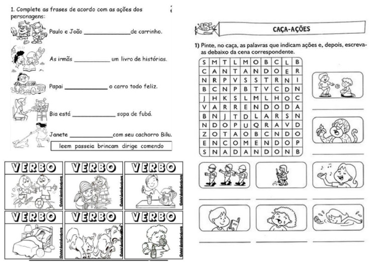Atividades Verbos | PDF