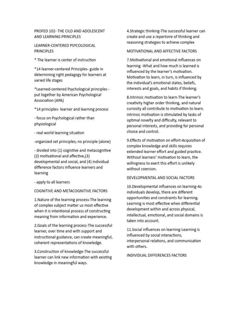 Reviewer Profed 102 | PDF