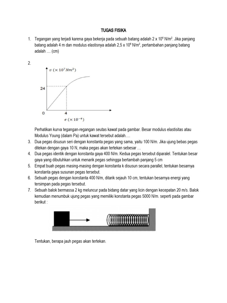 Gaya pada Pegas Paralel Fisika Kelas 11 | PDF