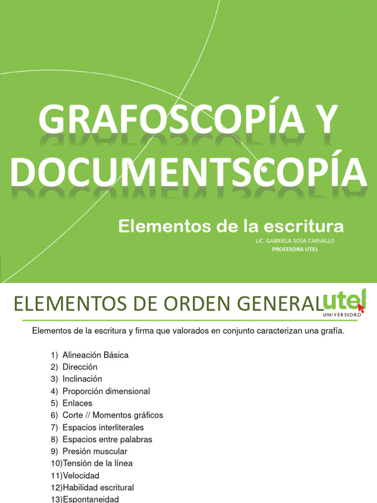 Elementos de Laescritura. Semana 3 | PDF | Escritura