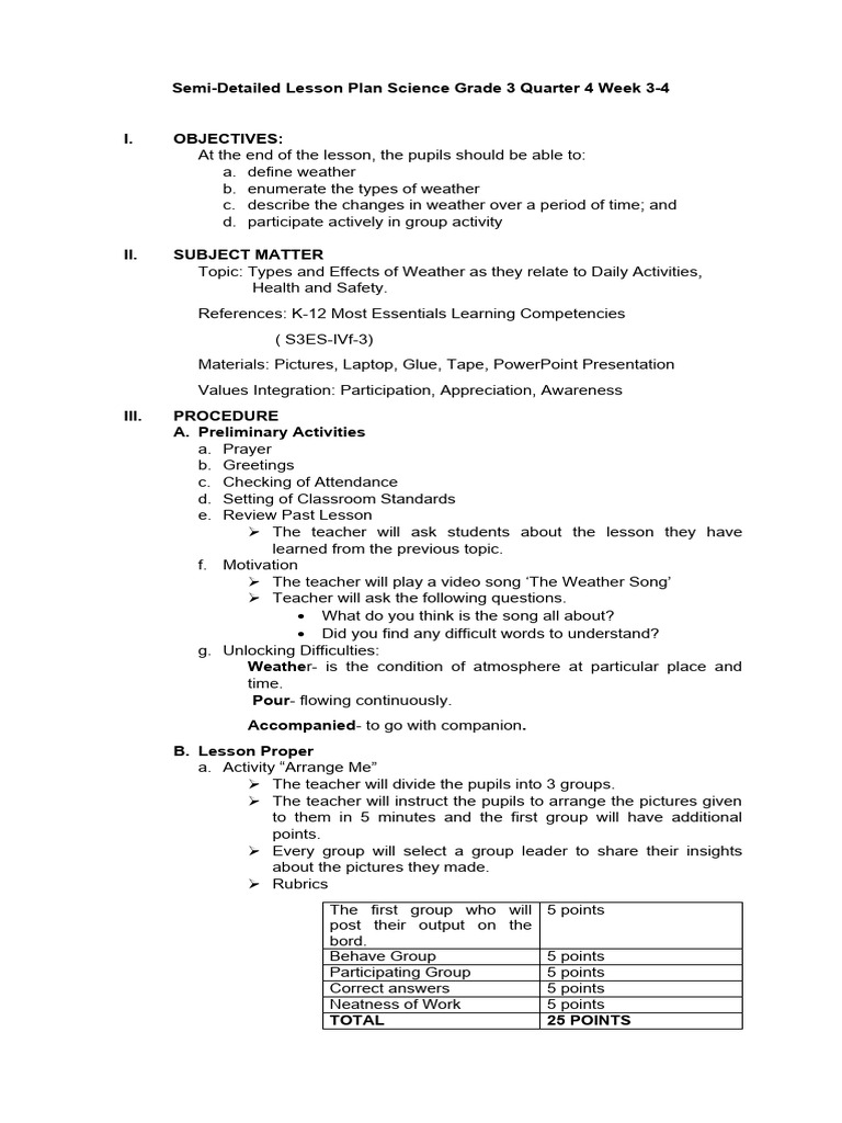 Lesson Plan | PDF | Sky | Teachers