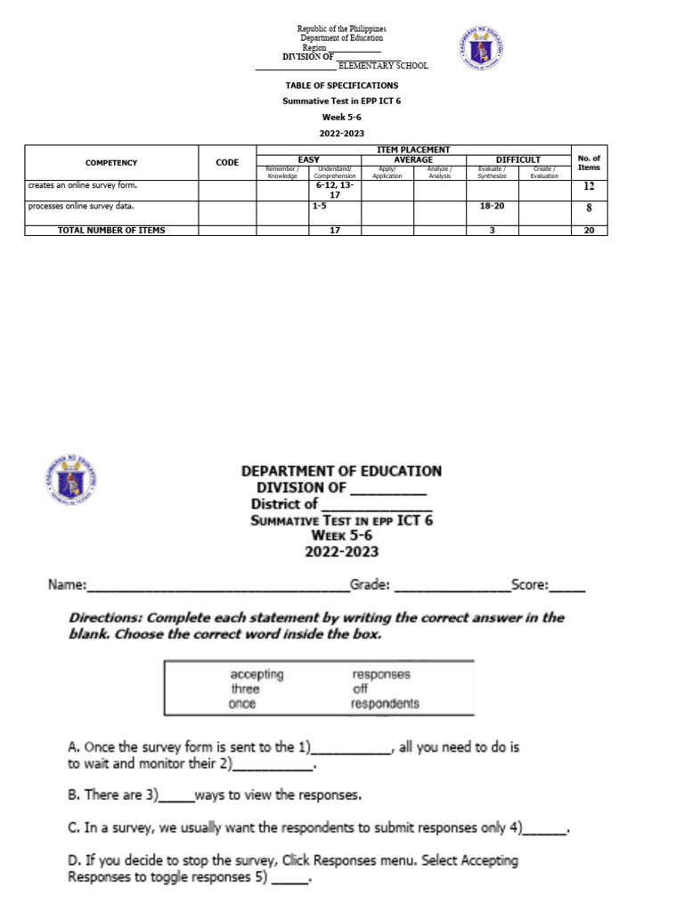 ST3 - Epp Ict 6 - Q1 | PDF