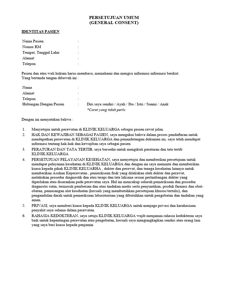 General Consent | PDF