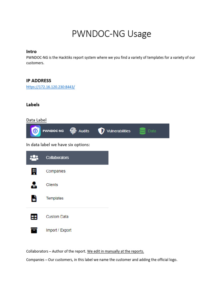 Walkthrough Docs | PDF