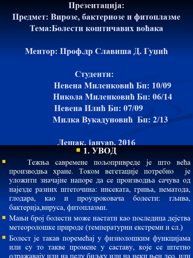 Bolesti-Kosticavog-Voca 1 | PDF