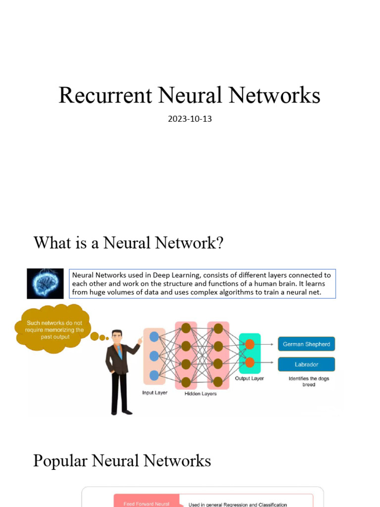 6b. Recurrent Neural Networks | PDF