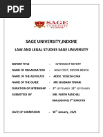 Legal Internship Certificate Format | PDF