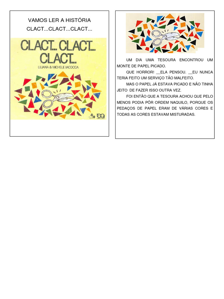 Clact Clact Clact A História de Uma Tesoura. | PDF