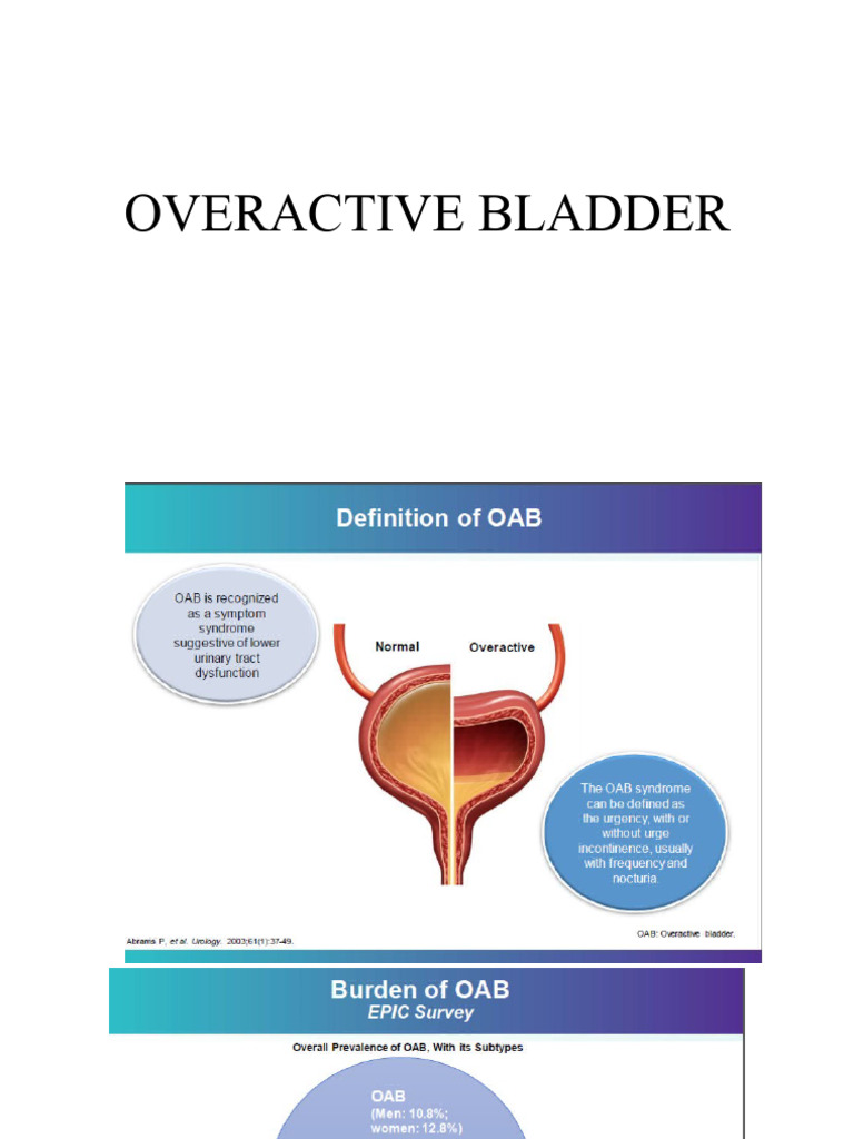 Overactive Bladder | PDF | Science & Mathematics
