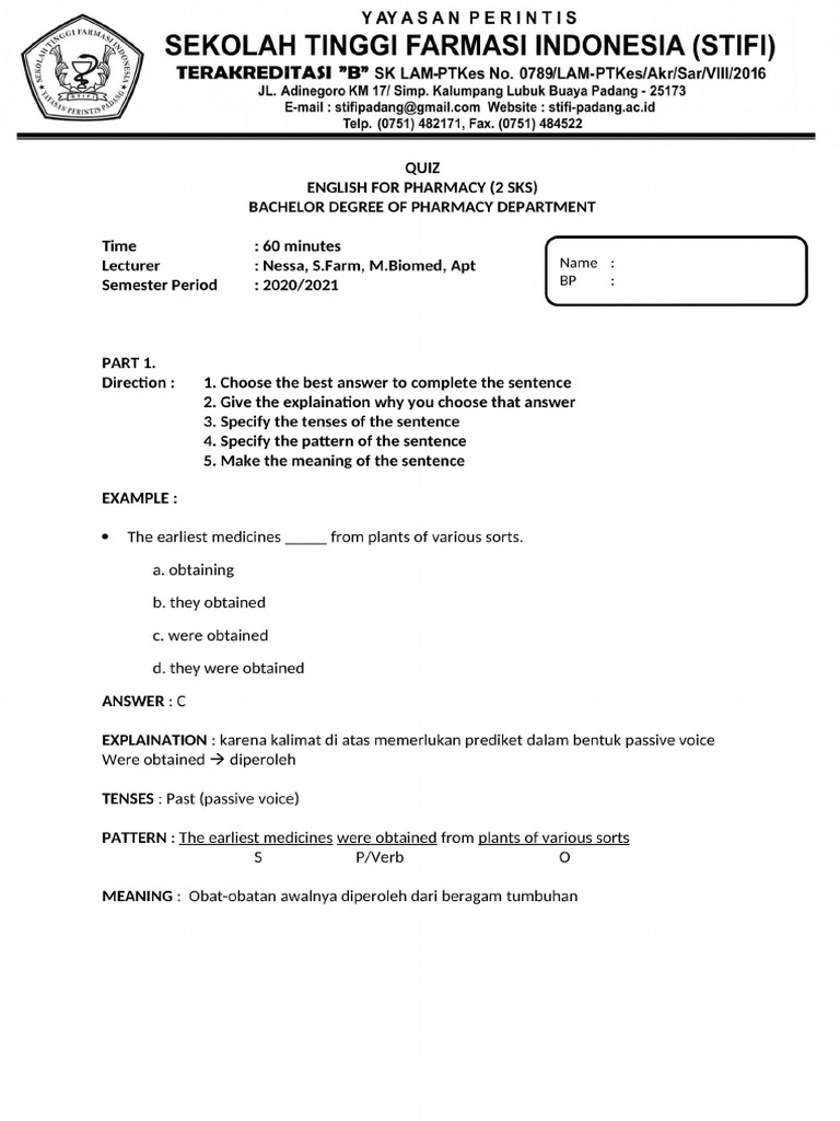Toefl Exercise | PDF