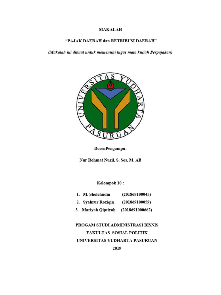 Tamplet Dan Contoh Makalah Yang Benar | PDF | Pengelolaan Keuangan & Uang