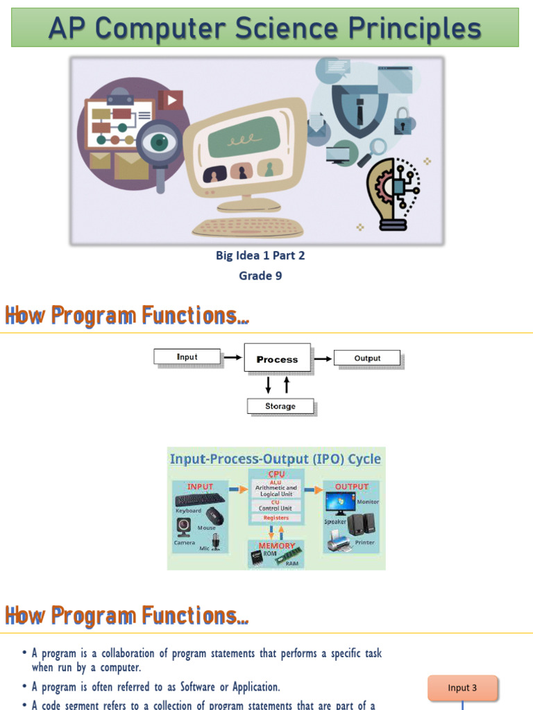 Big Idea1 Part2 | PDF | Computer Program | Programming