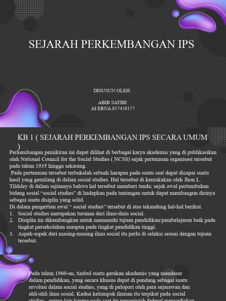 Konsep Dasar IPS Modul 2 | PDF | Ilmu Sosial