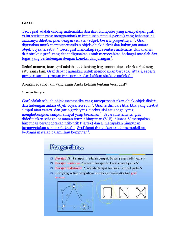 Dasar-dasar Teori Graf | PDF | Metode & Bahan Ajar