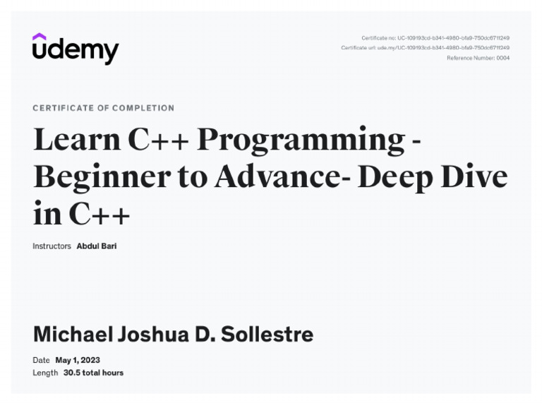 Learn C++ Programming - Beginner To Advance - Deep Dive in C++ (Abdul Bari) | PDF