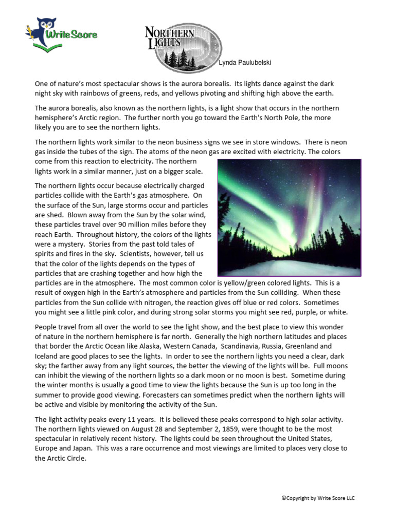Northern Lights Text | PDF