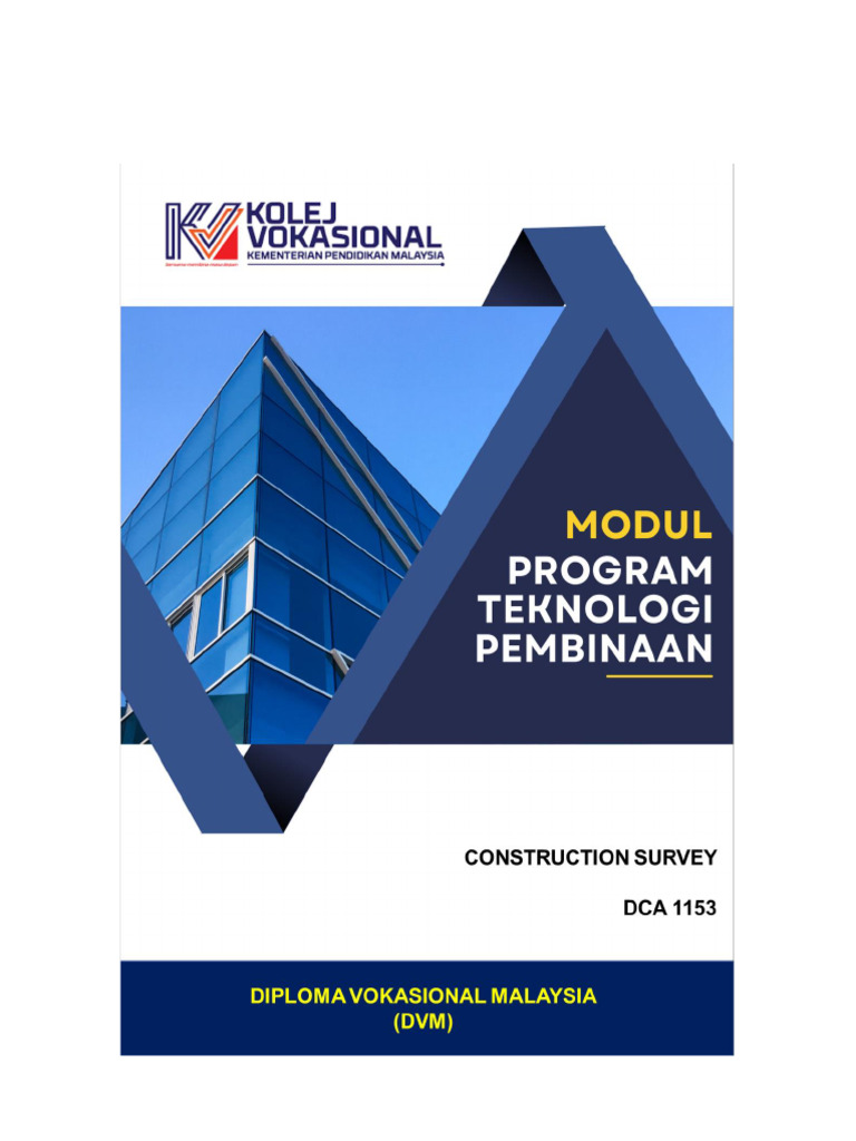 Modul Construction Survey DCA 1153 | PDF | Seni