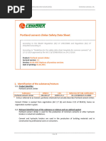 Cement Safety Data Sheet 2024 | PDF | Cement | Dermatitis