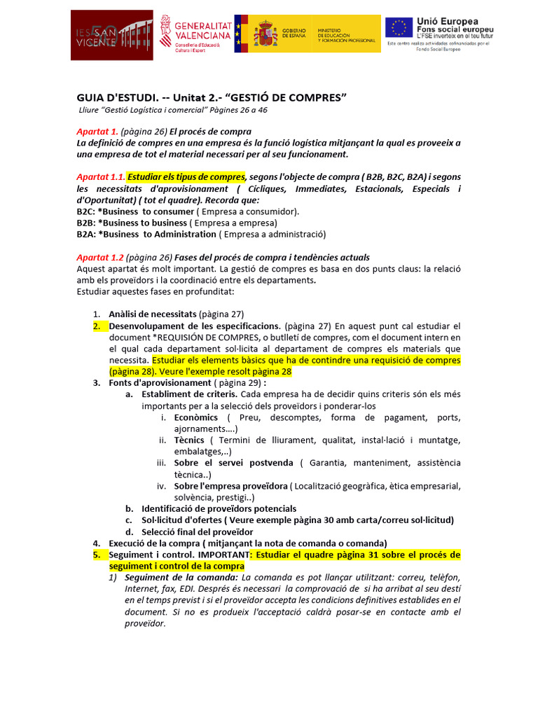 GUIA UNITAT 2 VALENCIÀ PDF | PDF