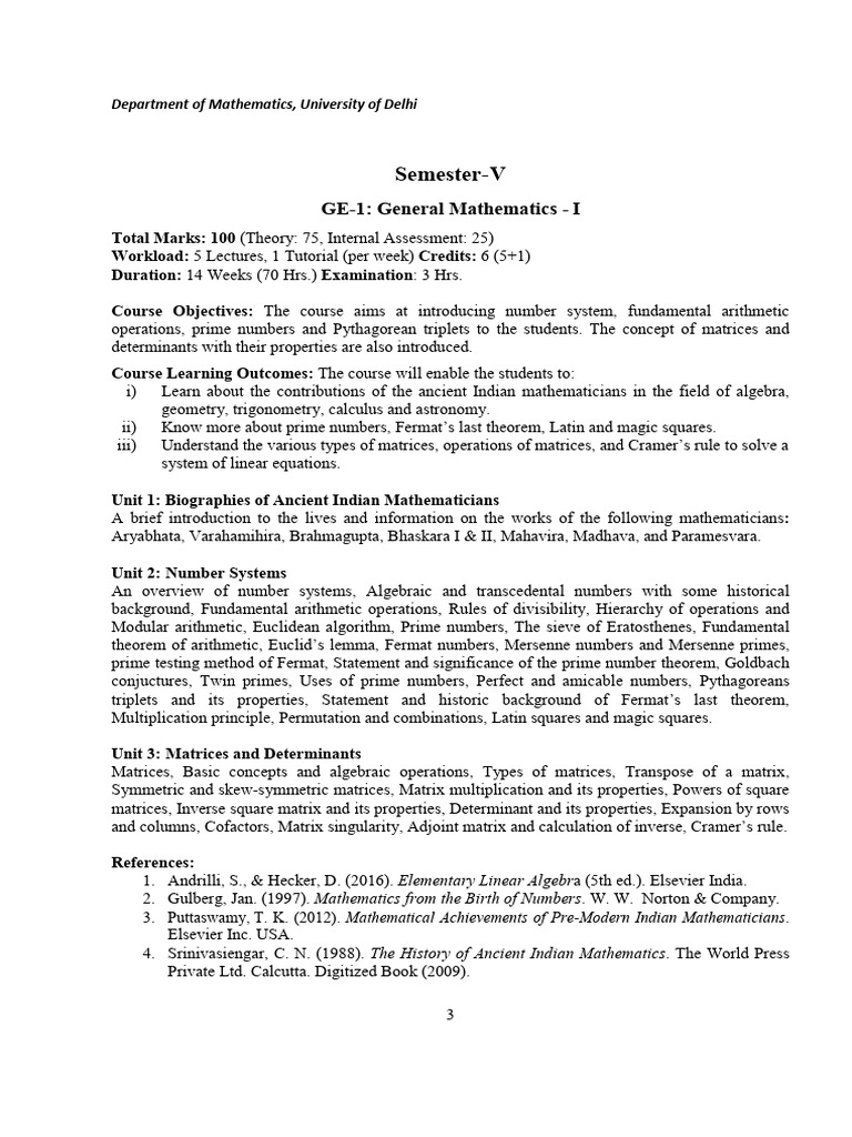 Annexure-79. (GE For BA and BCom (Prog) (REVISED) | PDF | Matrix ...