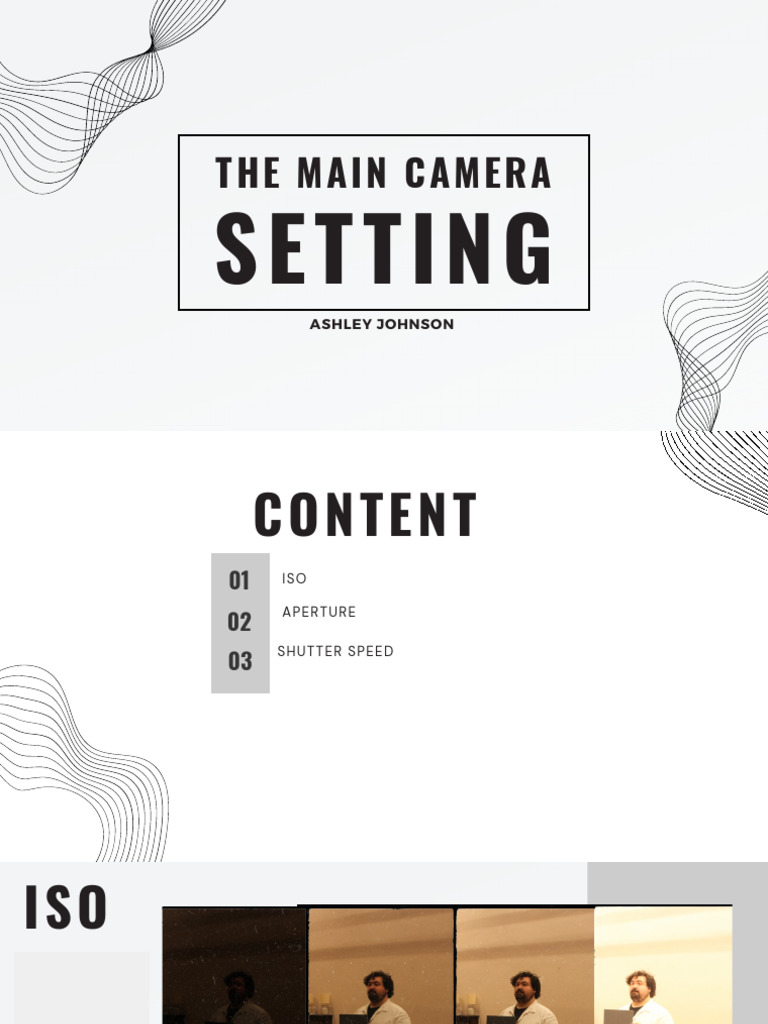 The Main Camera: Setting | PDF