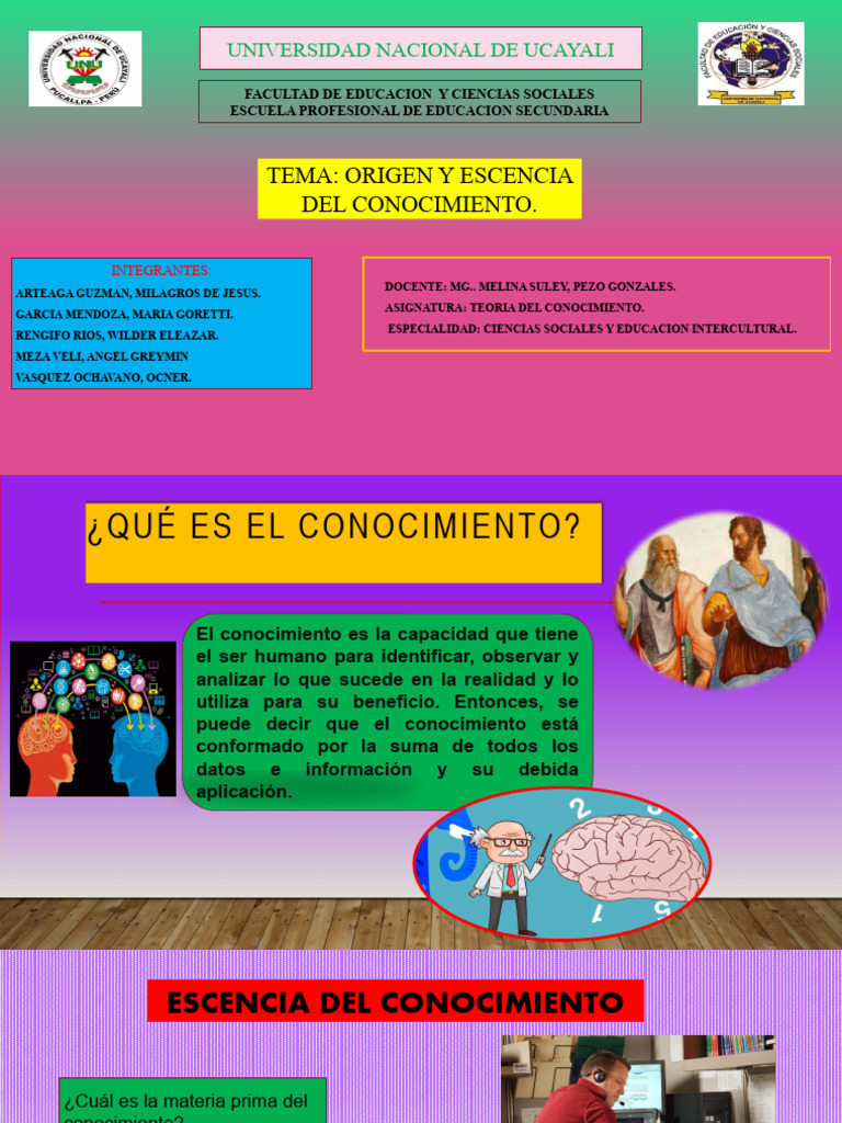 Ppt.. Origen Del Conocimiento | PDF