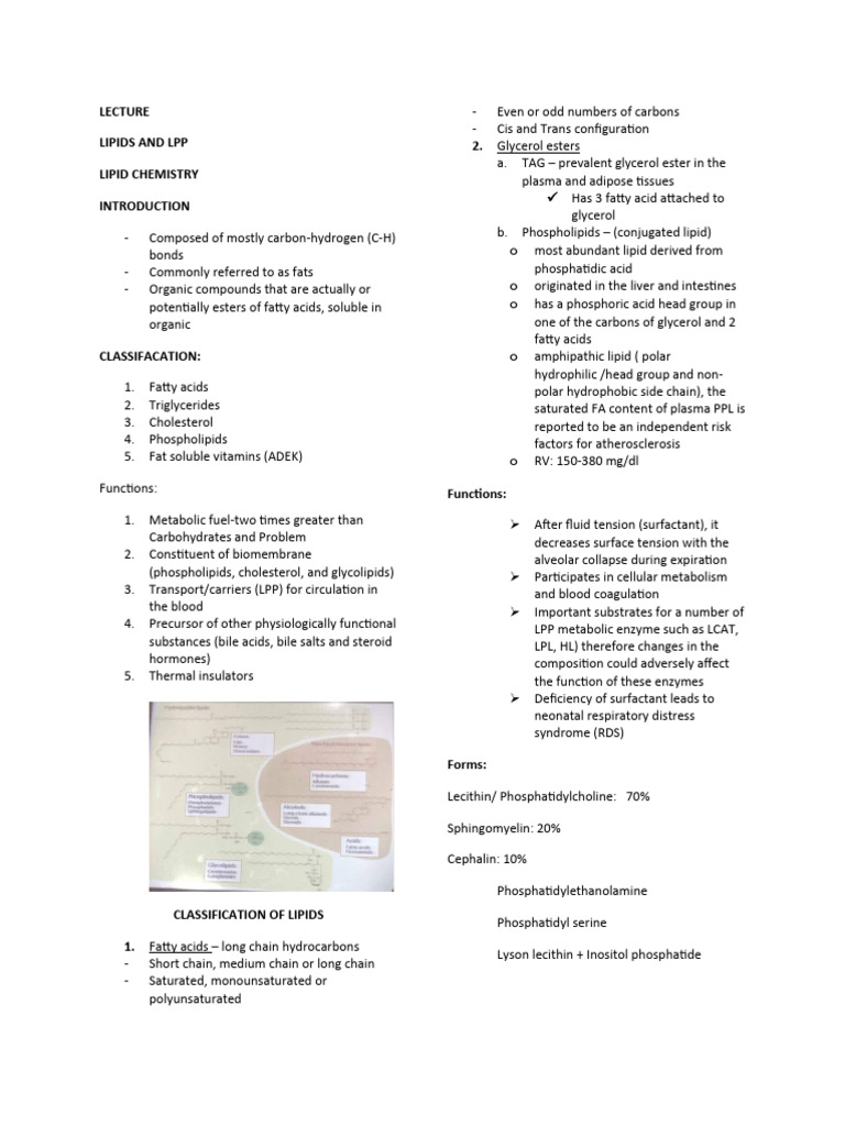 Lipids-And-Lpp CC | PDF | Lipoprotein | Cholesterol