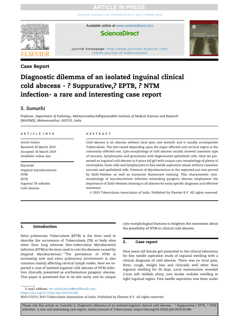 Cold Abscess | PDF