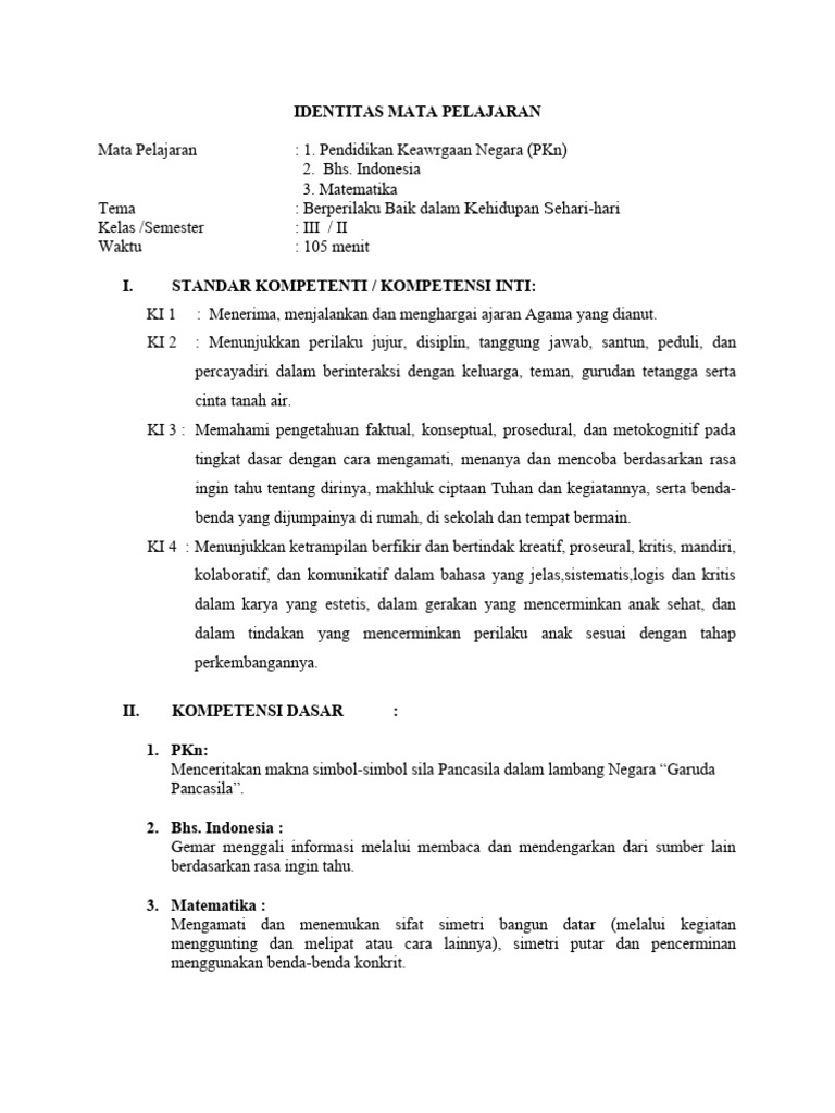 TT 2 Pembl. Terpadu RPP 2 HERU. | PDF