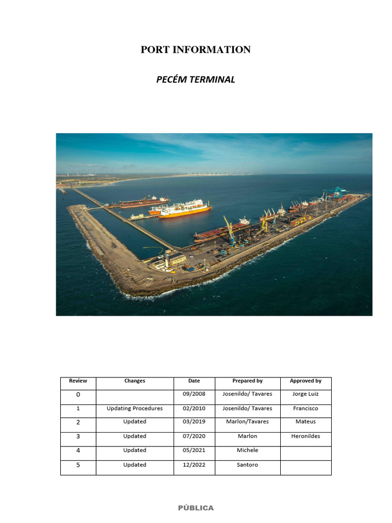 Informações Portuárias do Terminal Pecém | PDF