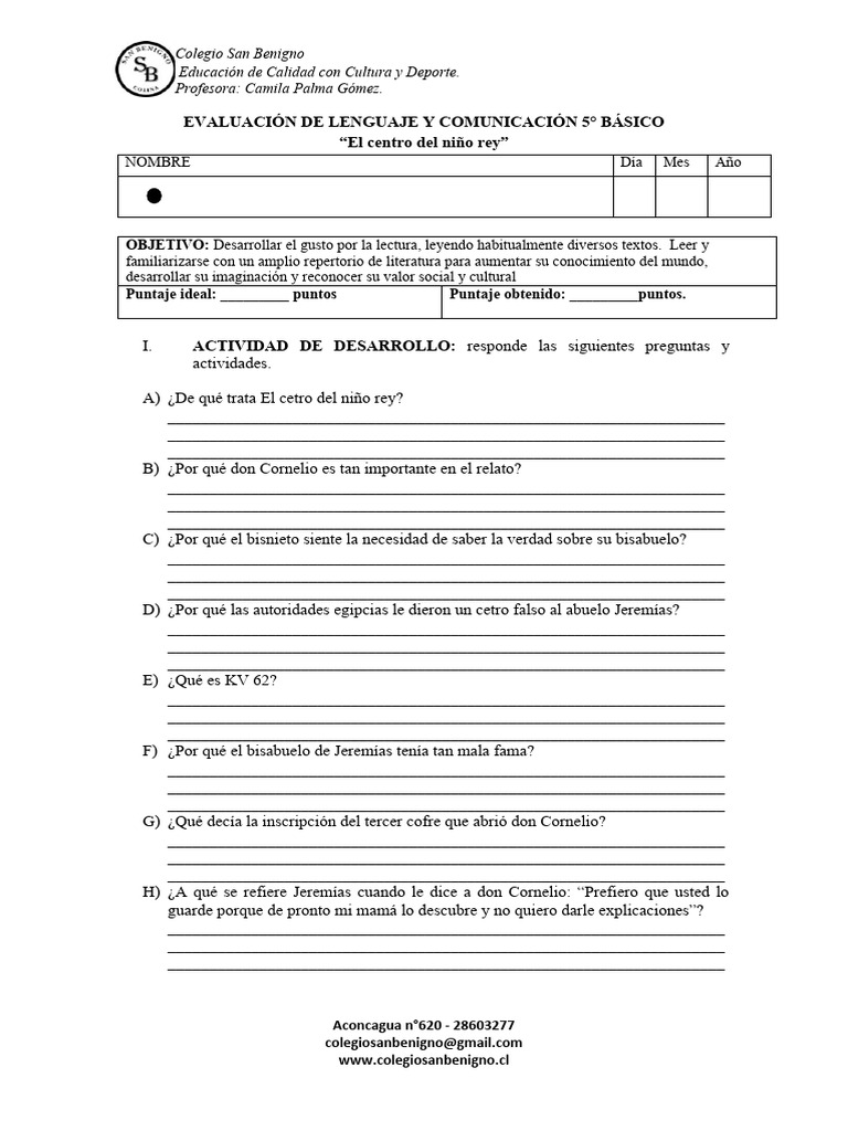 7ma Lectura Complementaria 5° | PDF