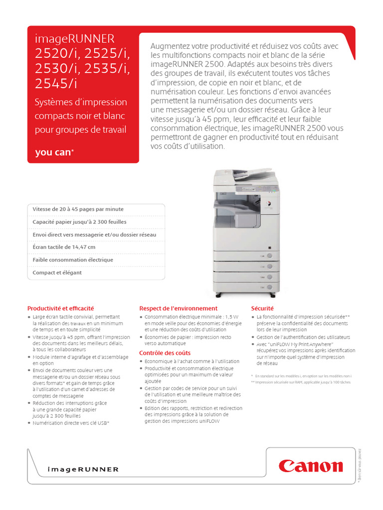 Canon Imagerunner 2520 | PDF