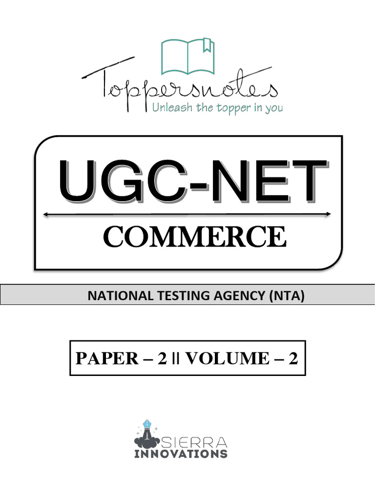 Sample UGC NET Commerce | PDF