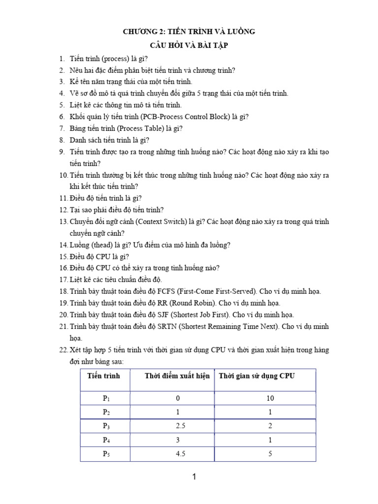 Bai tap_Chuong 2 | PDF