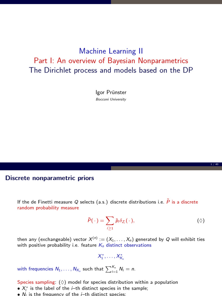 2 DP Handout | PDF | Probability Theory | Statistical Theory