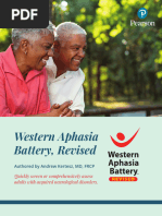 Western Aphasia Battery | PDF | Aphasia | Neuroscience